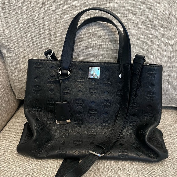 MCM | Bags | Mcm Large Essential Tote Monogram Leather Bag | Poshmark